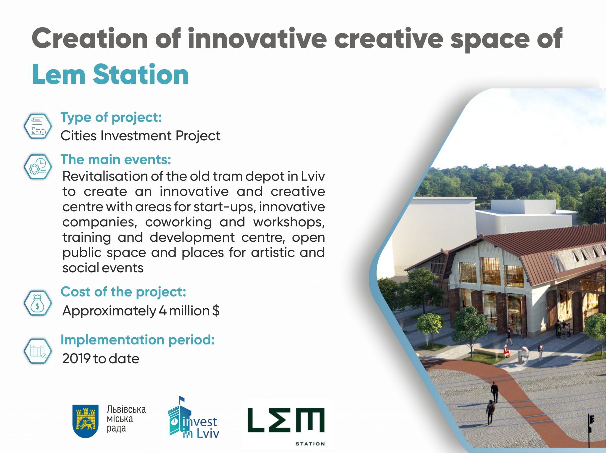 Project “Creation of innovative creative space of LEM Station” - Invest ...